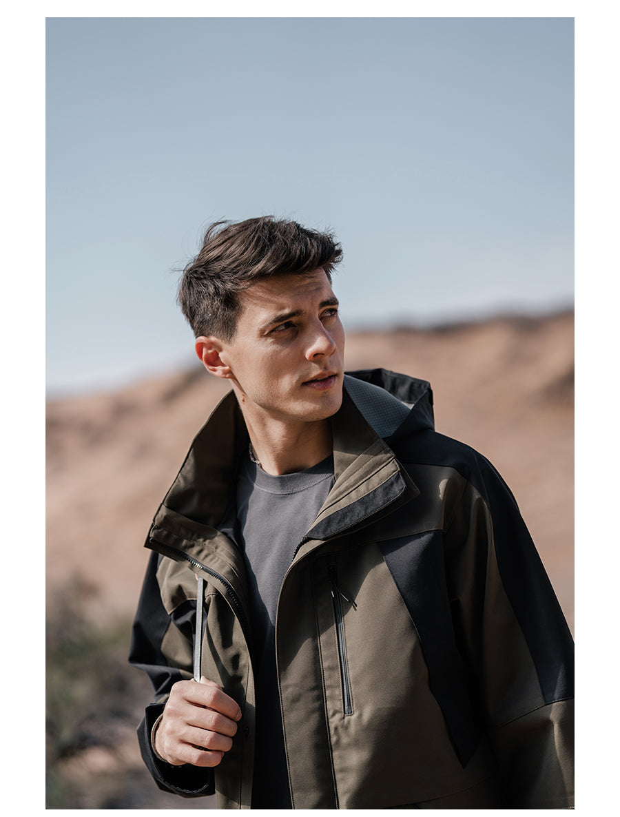 Hard Shell Water Repellent Rain Jacket Outdoor Coat – SIMWOOD