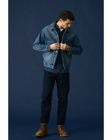 Vertical Striped Denim Jackets – SIMWOOD