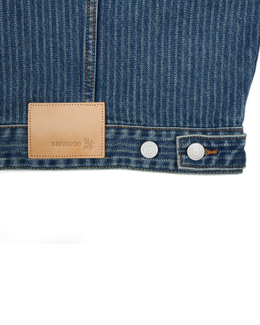 Vertical Striped Denim Jackets – SIMWOOD